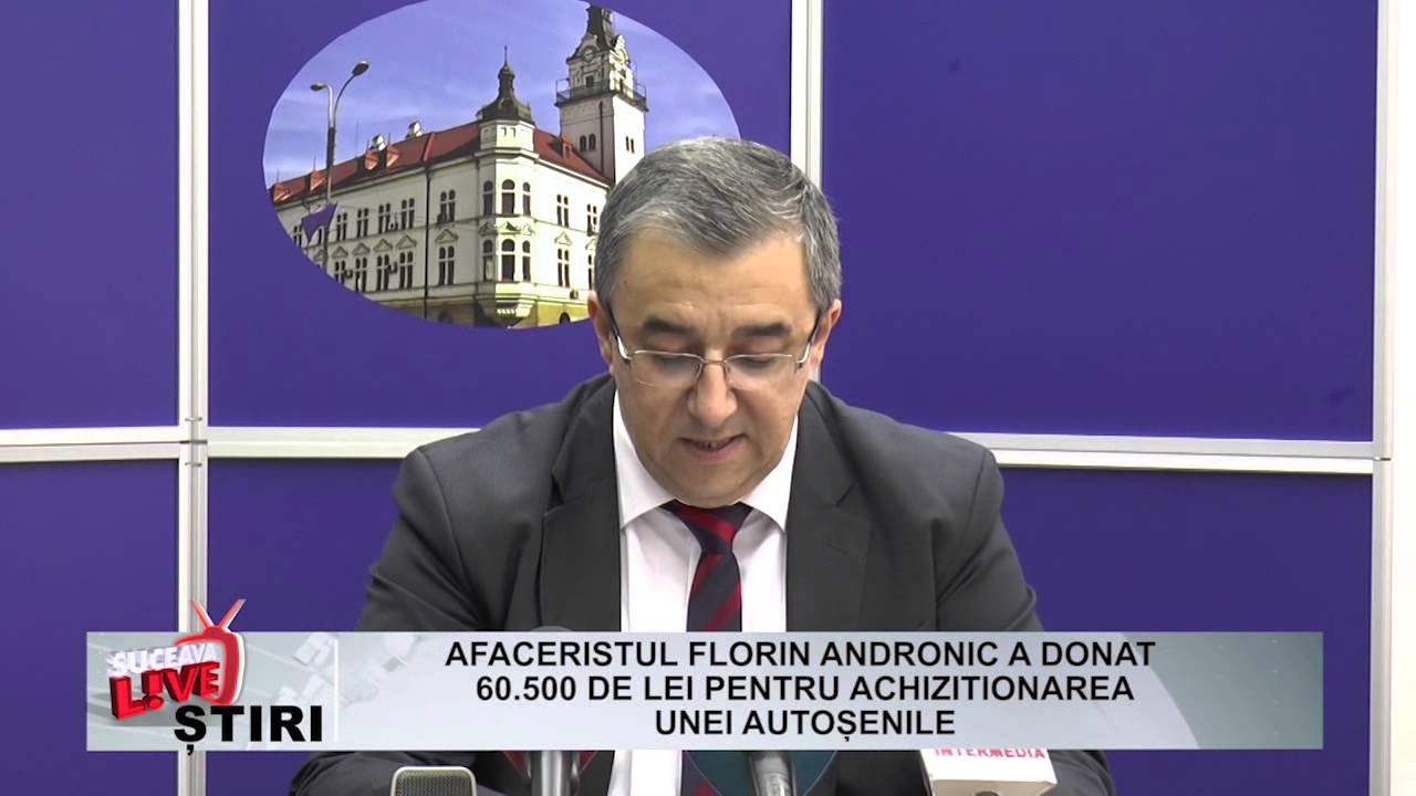 Afaceristul Florin Andronic a donat 605000 de lei pentru achizitionarea ...