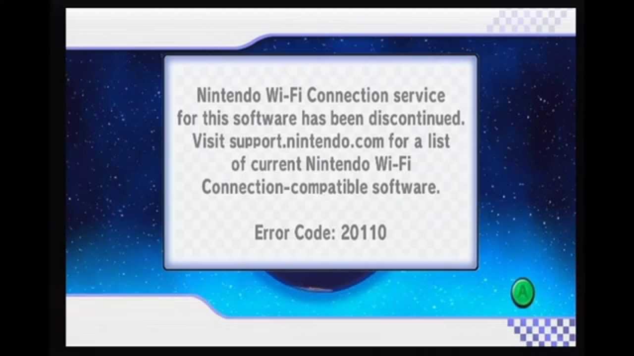 In The Middle Of A Race The Servers Of Nintendo WFC Close 5 20 14