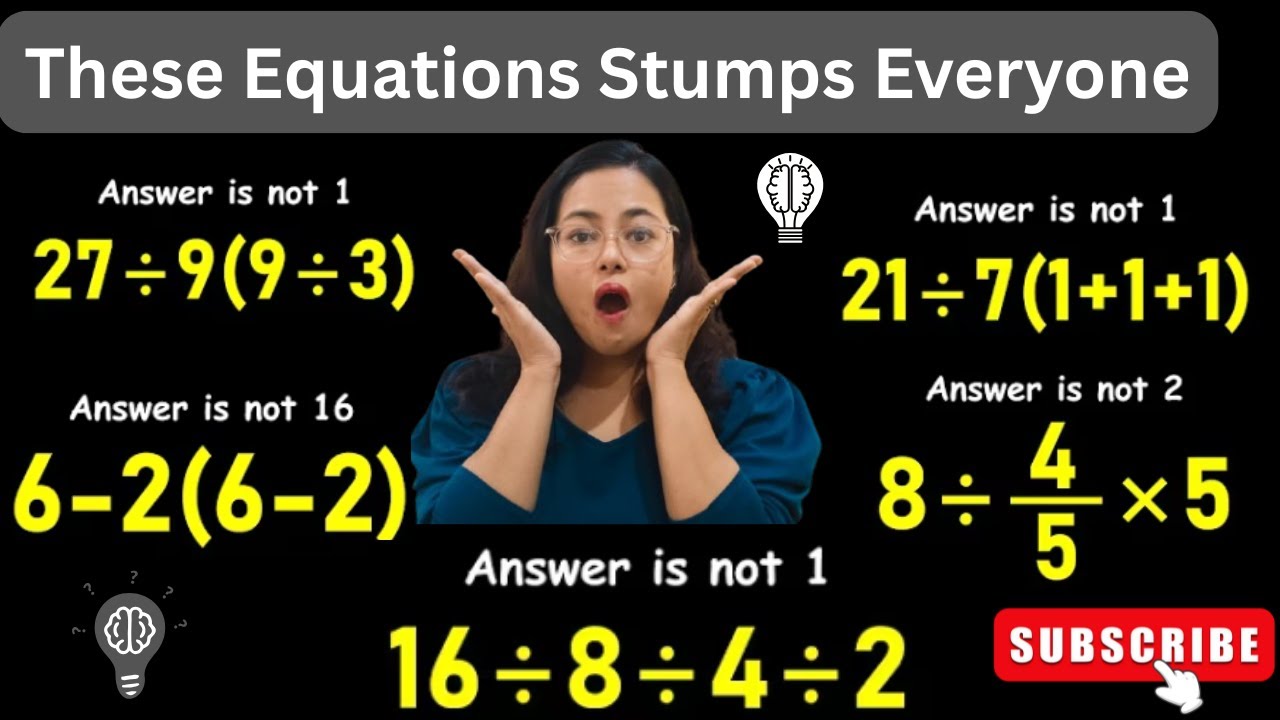 🔥Most People Get This Simple Math Questions Wrong! | pemdas | PEDMAS ...