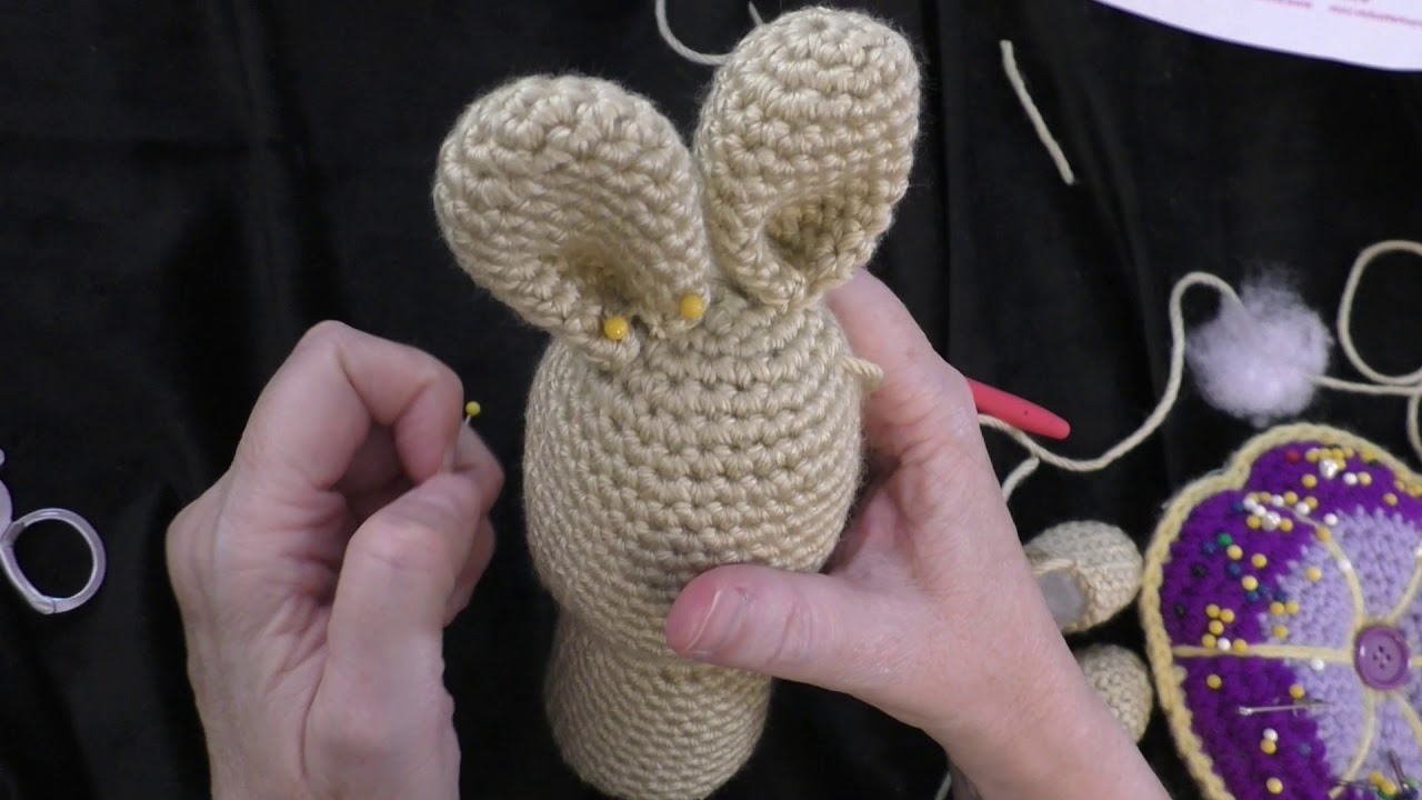 How to Crochet My First Bunny Part 2 - Right Handed - YouTube