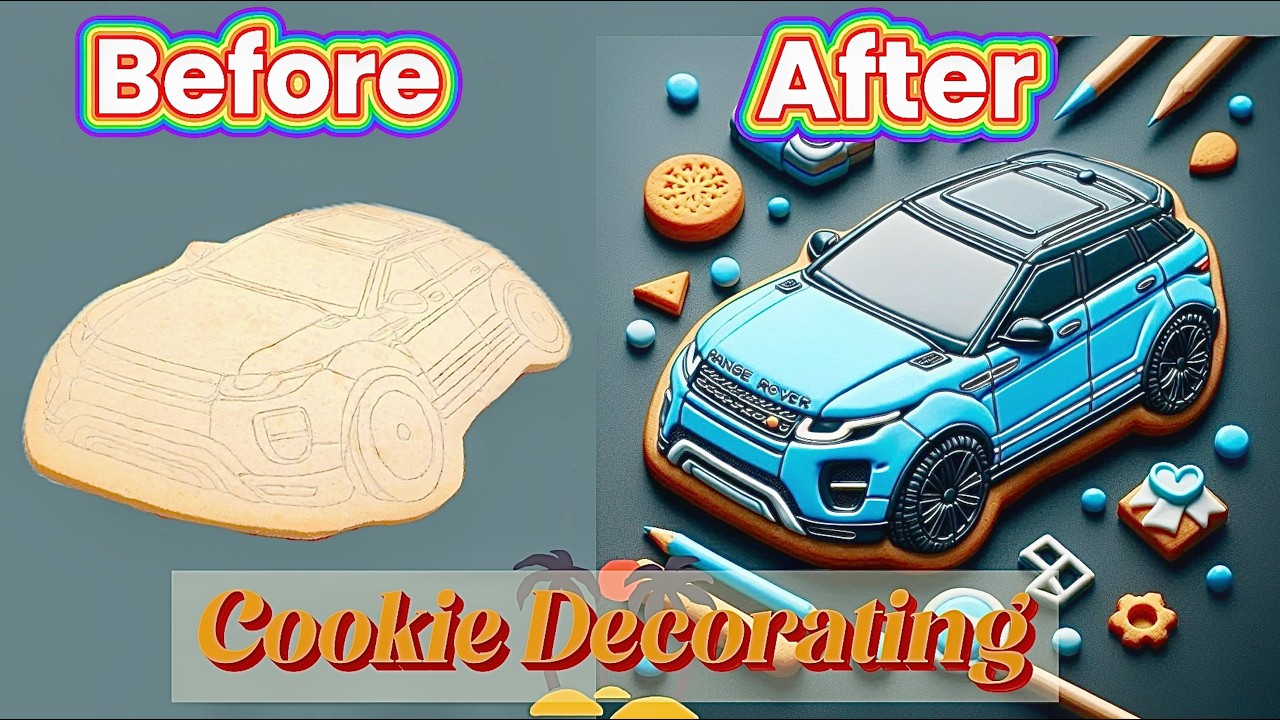 Car Cookie Decorating Tutorial - YouTube