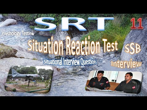 SRT 11| Situation Reaction Test | Psychology Testing Questions SSB|Army ...