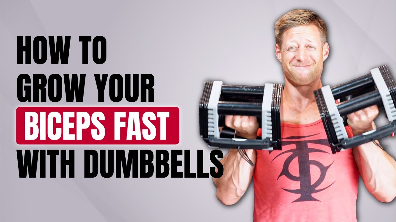 How To Grow Your Biceps Fast With Dumbbells - YouTube