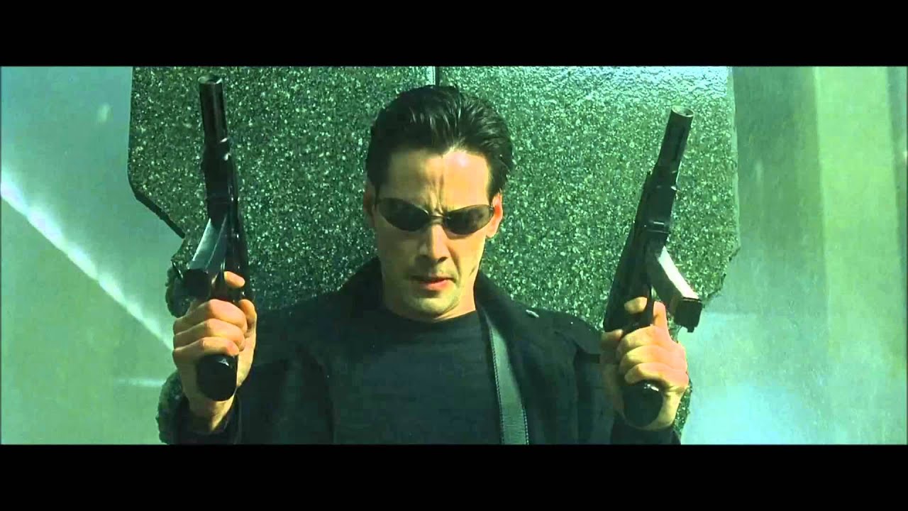 The Matrix - Lobby Scene [1080p] - YouTube