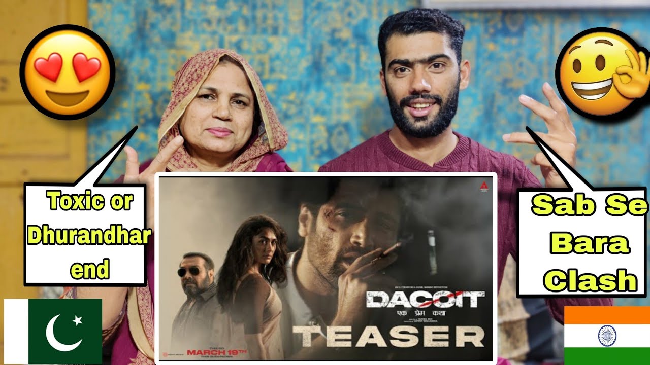 Pakistani Reaction On Dacoit Teaser (Hindi) | Adivi Sesh | Mrunal ...
