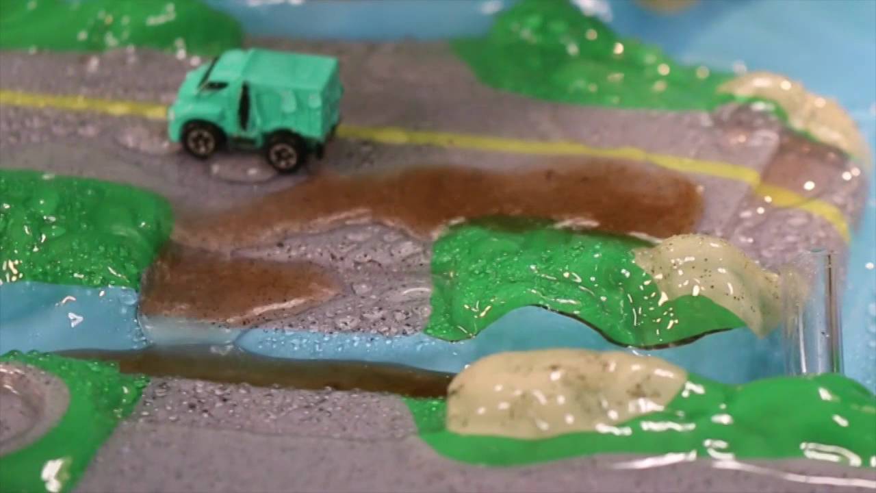 Charleston County Stormwater Enviroscape demonstration - YouTube