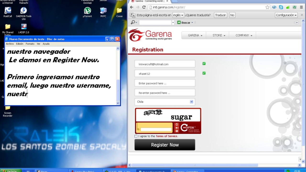 Tutorial 2: Como Registrarse en Garena Plus - YouTube