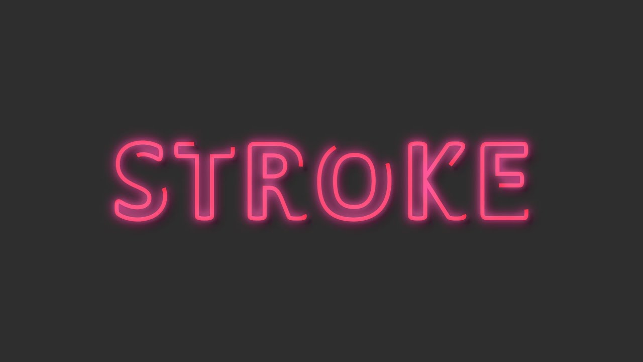 How to Create Animated Glowing Text Stroke After Effects - YouTube