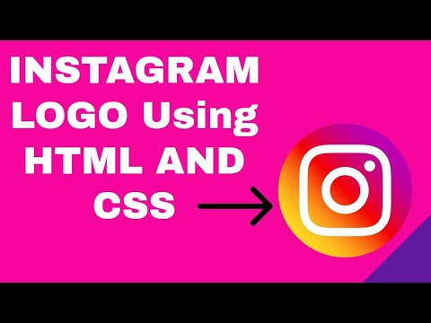 Instagram logo using html and css. - YouTube