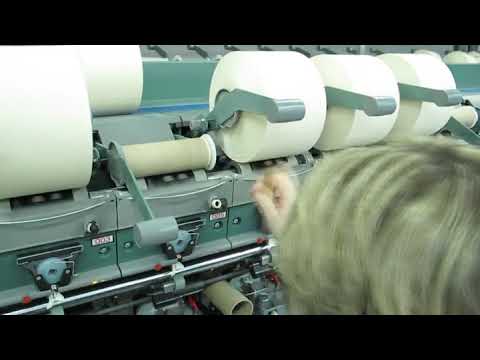 Rotor spinning machine - YouTube