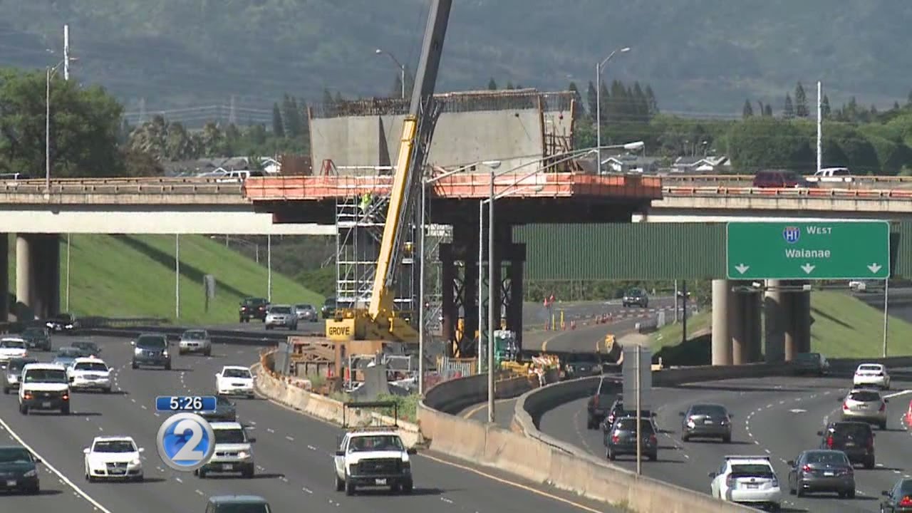 Freeway closures planned as rail guideway work begins in Pearl City ...