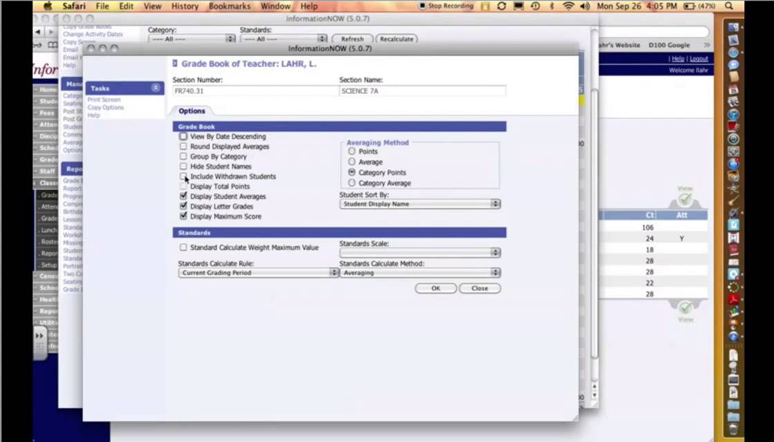 How to Reorder Students in STI Gradebook - YouTube