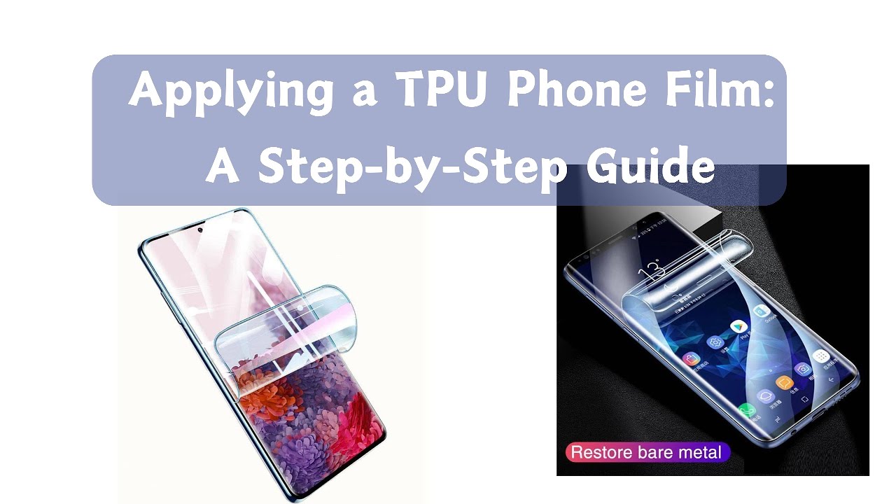 TPU Hydrogel Film Screen Protector applying Guide Tutorial - YouTube