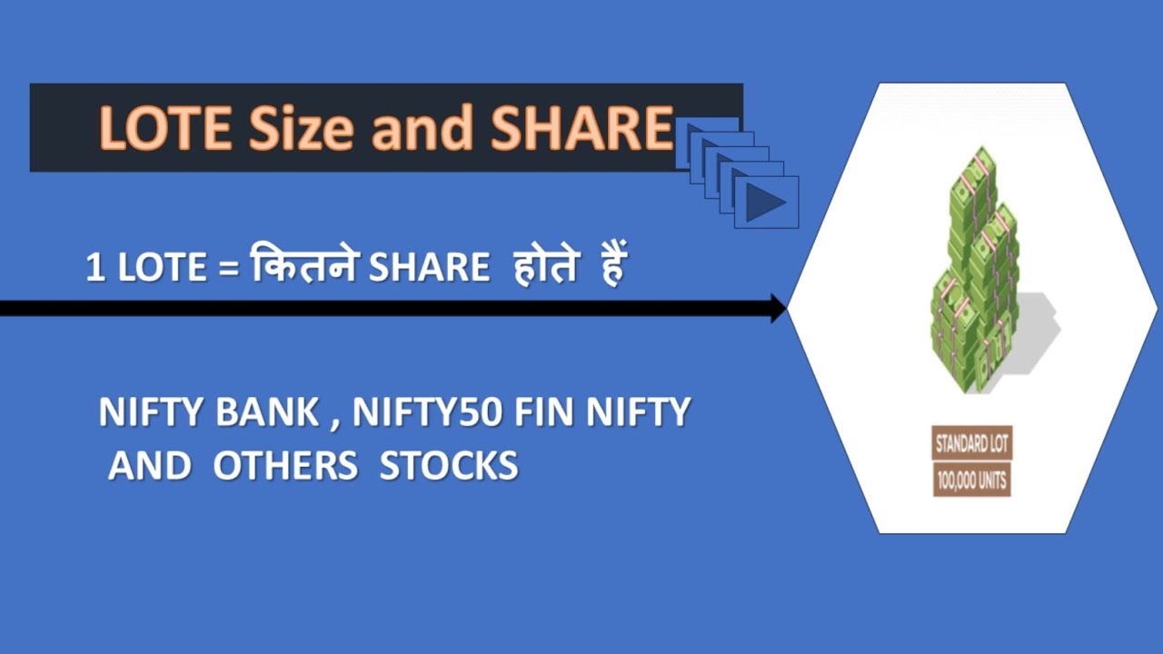 Lots and Share मे Difference !! Option trading me Lot size kya hota hai ...