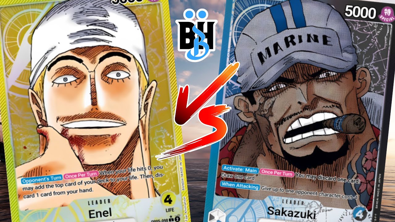 Enel (Yellow) vs Sakazuki (Blue/Black) || #OnePieceCardGame OP05 #OPTCG ...