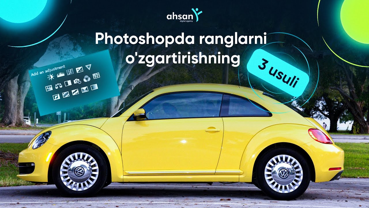 Fotoshopda ranglarni o'zgartirishning 3 usuli I 3 ways to change colors ...