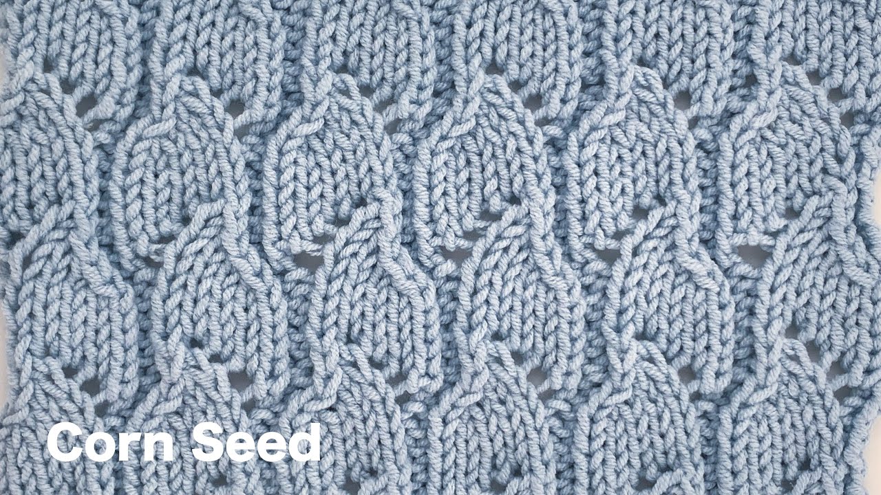 Corn Seed | Knitting Stitch Patterns - YouTube