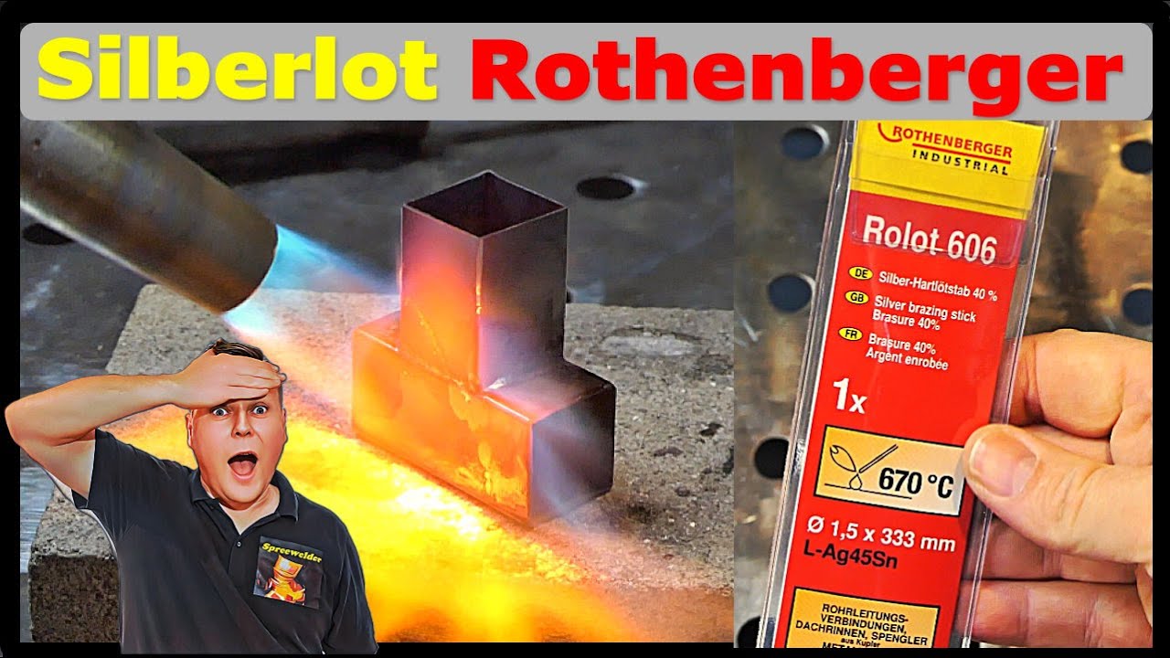 Hartlöten mit Silberlot von Rothenberger | Rolot 606 Test - YouTube