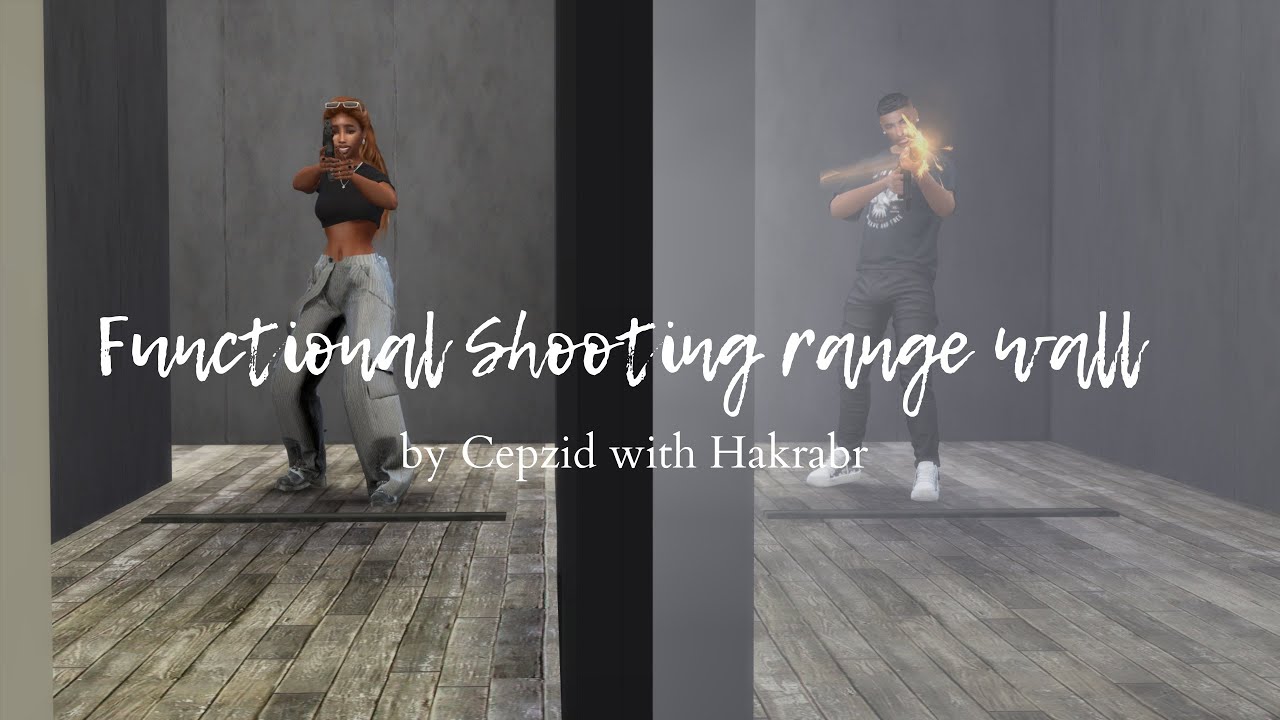 SIMS 4 MOD (FREE) | FUNCTIONAL SHOOTING RANGE WALL | DATE NIGHT WITH ...