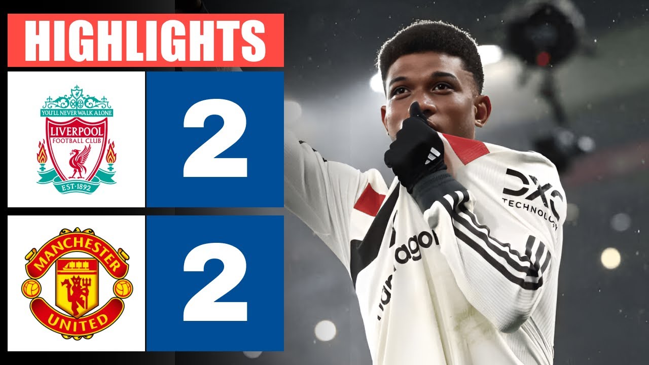 Liverpool vs Manchester United 2 - 2 | Highlights & All Goals | English ...