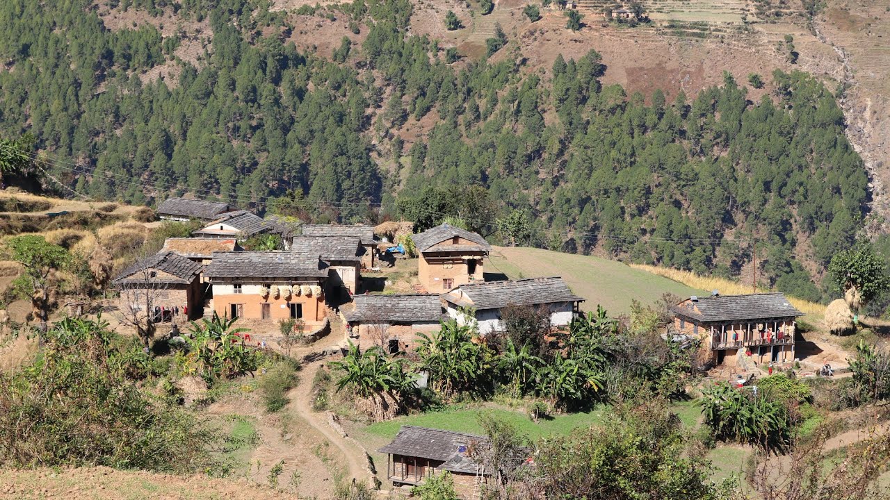 Most Peaceful And Relaxing Natural Mountain Village Life | Very ...