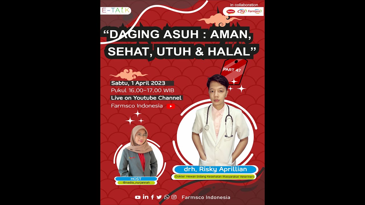 Farmsco E-Talk #47 : Daging ASUH (Aman, Sehat, Utuh dan Halal) - YouTube
