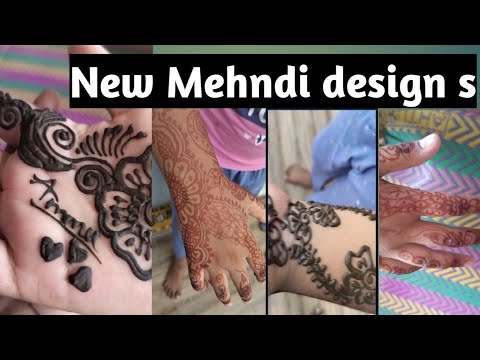 New Mehndi designs 2024 ( న్యూ మెహందీ డిజైన్లు ) Ammu name design ...