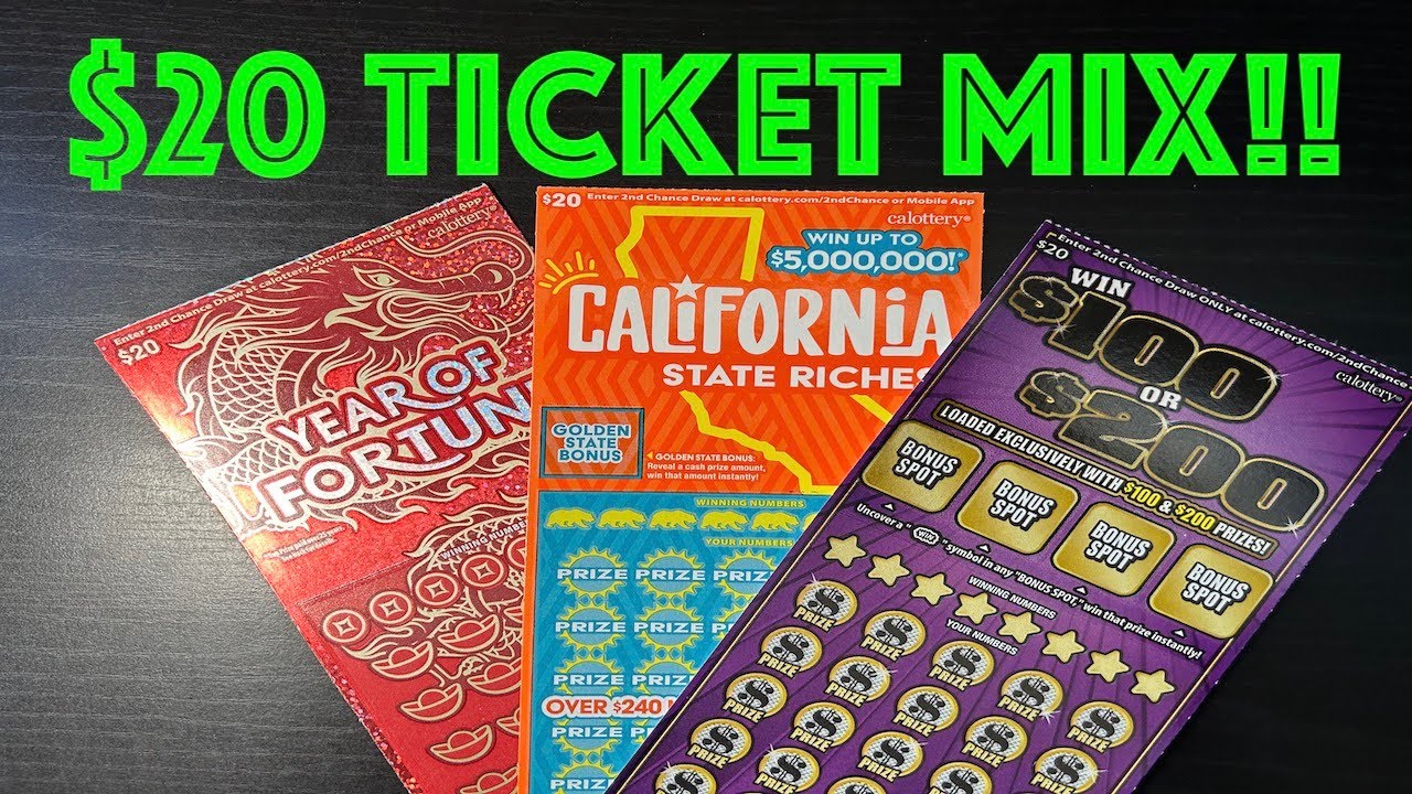 $20 TICKET MIX!! (WIN!!) | CA SCRATCHERS - YouTube