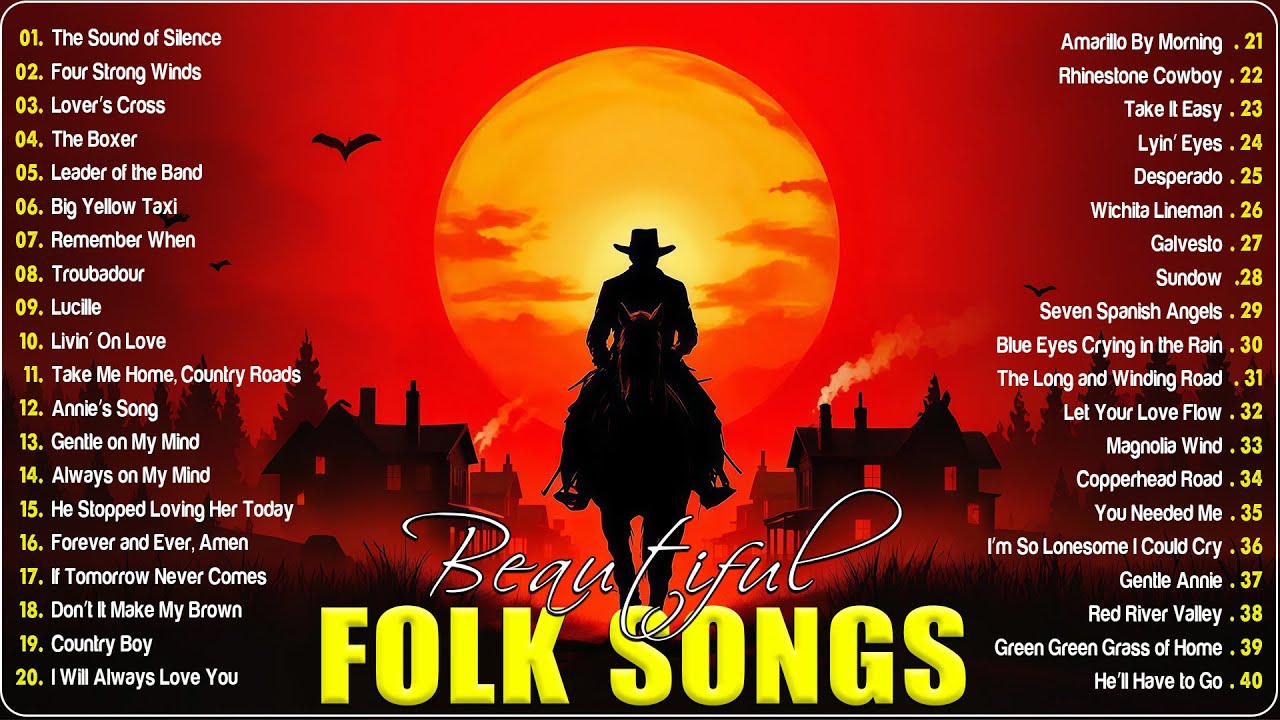Beautiful Folk Songs 🥗Top 100 Beautiful Folk Songs 🥀Bob Dylan,Joan Baez ...