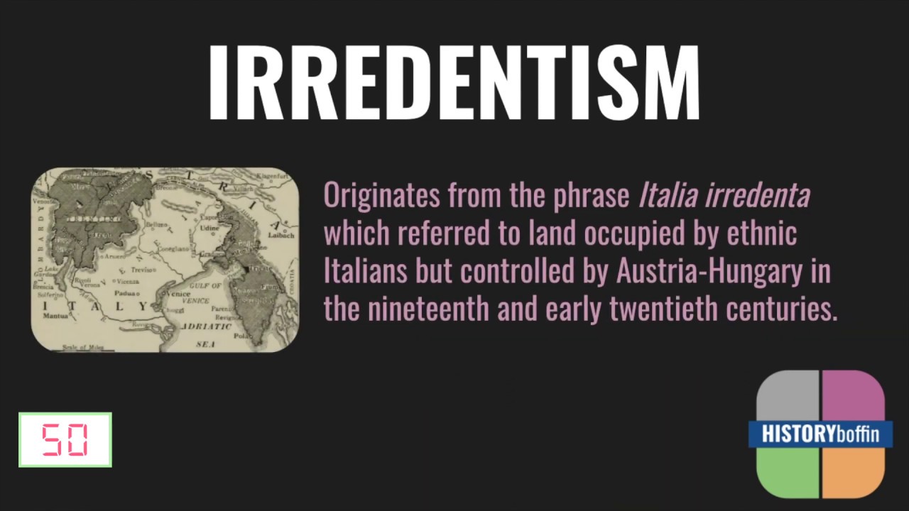 Upgrade your history essay - irredentism - YouTube