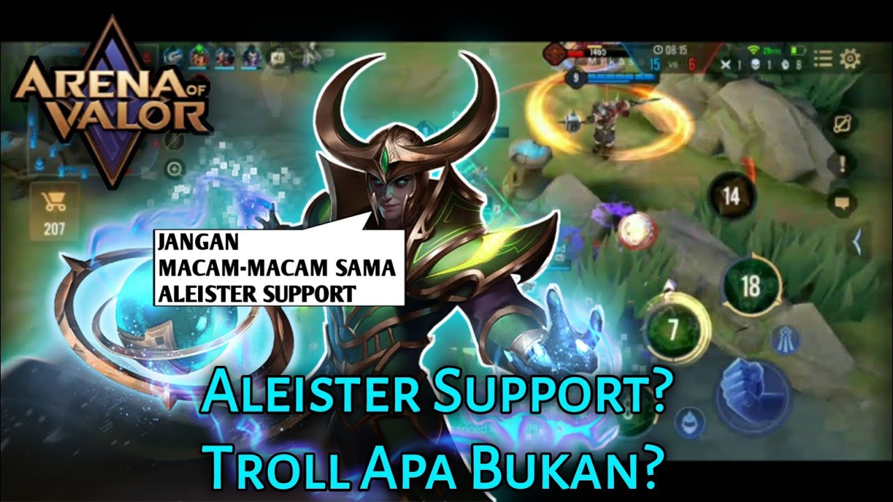Aleister Support Gameplay | Arena of Valor | Asia/Global Server - YouTube