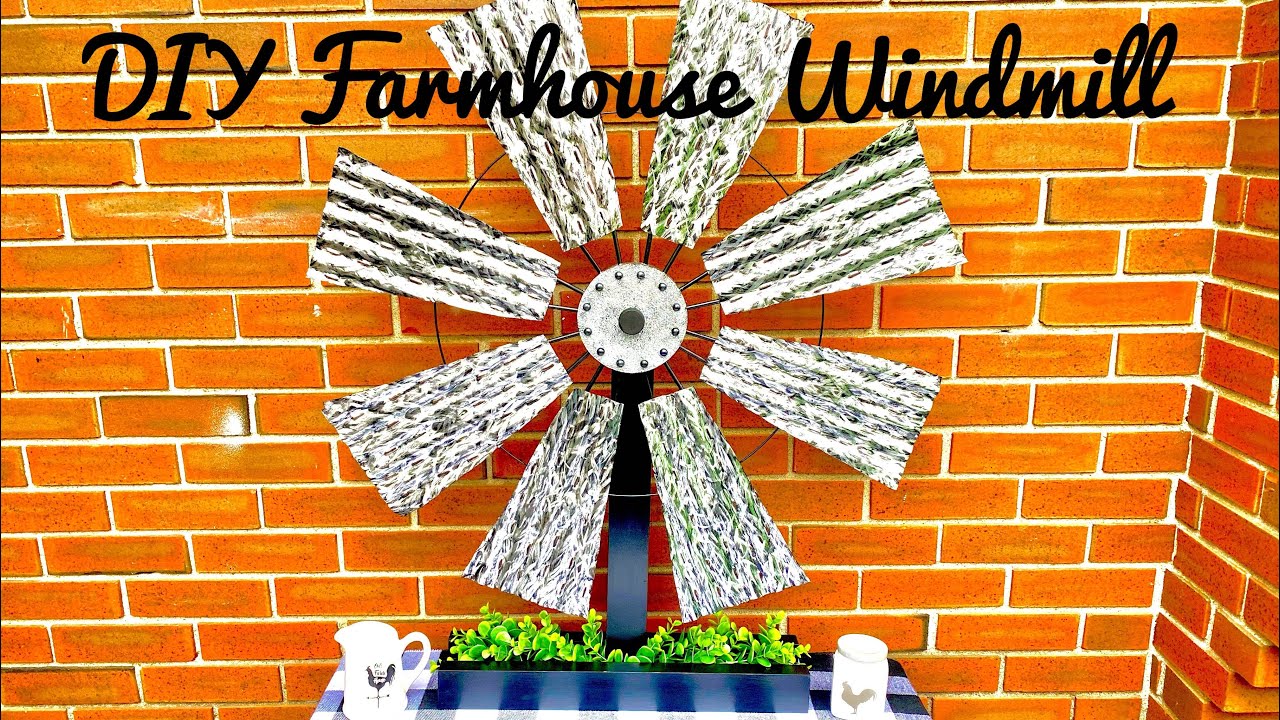 DIY Farmhouse Windmill - YouTube