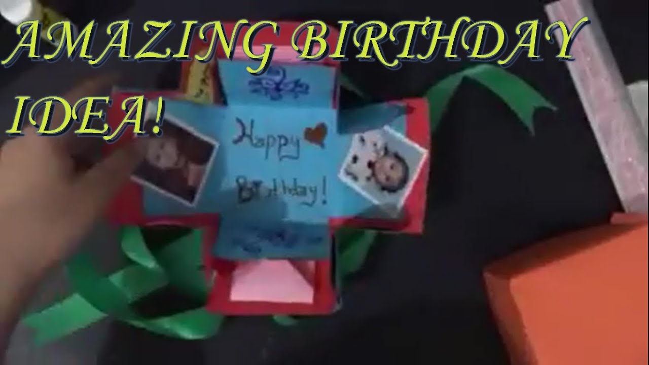 DIY - Exploding Birthday Box! (Easy) - YouTube