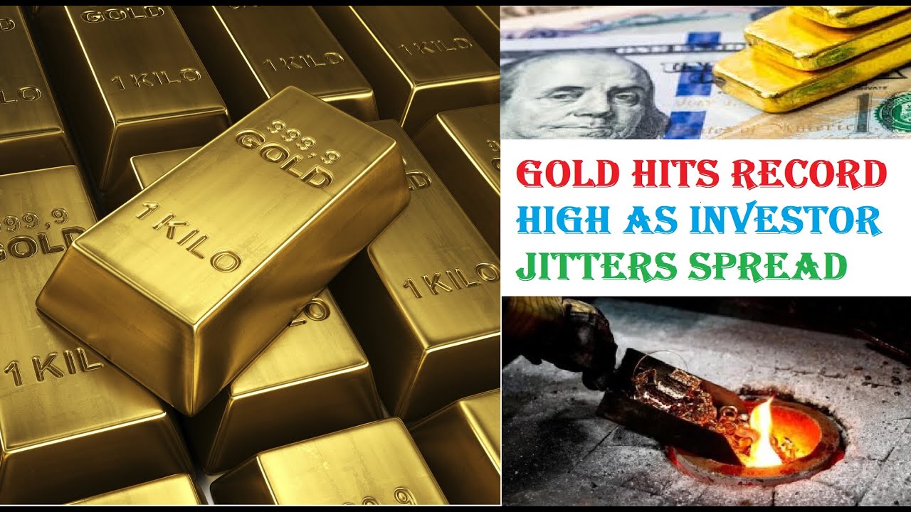Gold hit a record high on Monday as increasing numbers of nervous ...