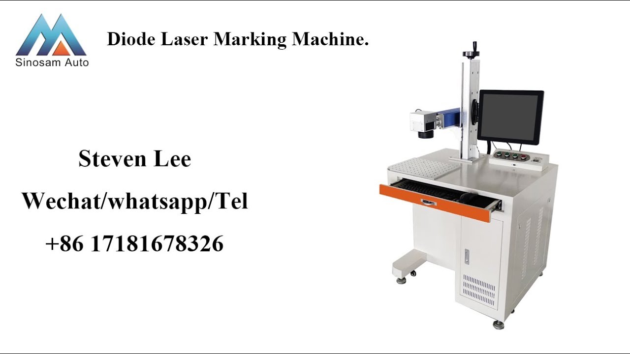 Chinese Diode laser marking machine - YouTube