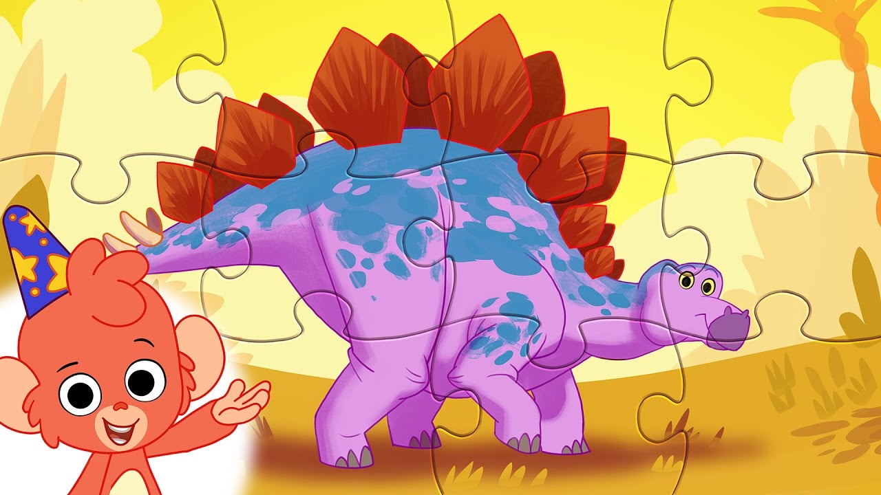 Jigsaw Dinosaur Puzzle Game | Stegosaurus Jigsaw for Kids | Club Baboo ...