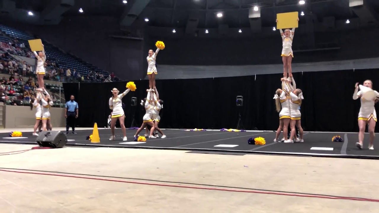Purvis High School Cheer - Traditional Routine - State 2019 (MS) - YouTube