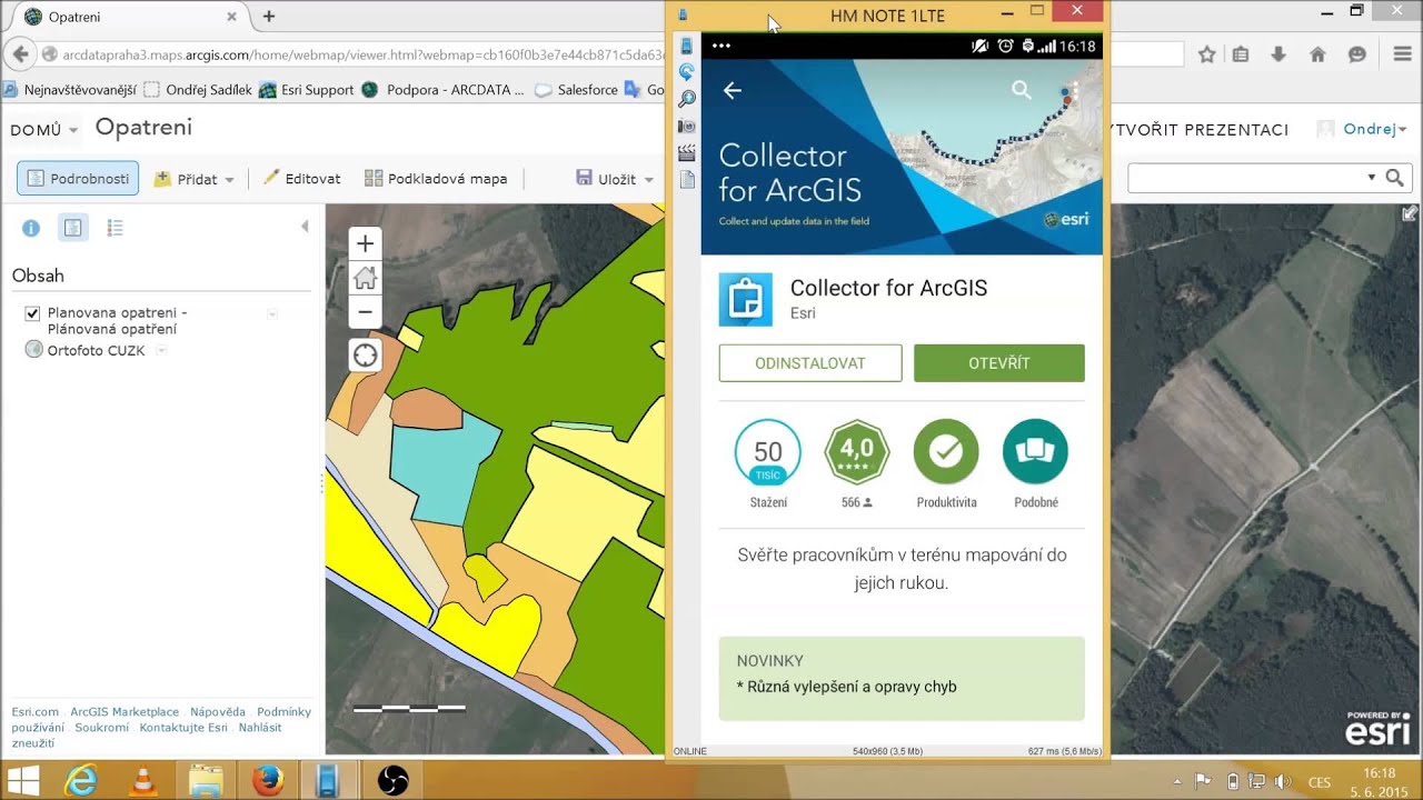 Práce s Collector for ArcGIS - YouTube