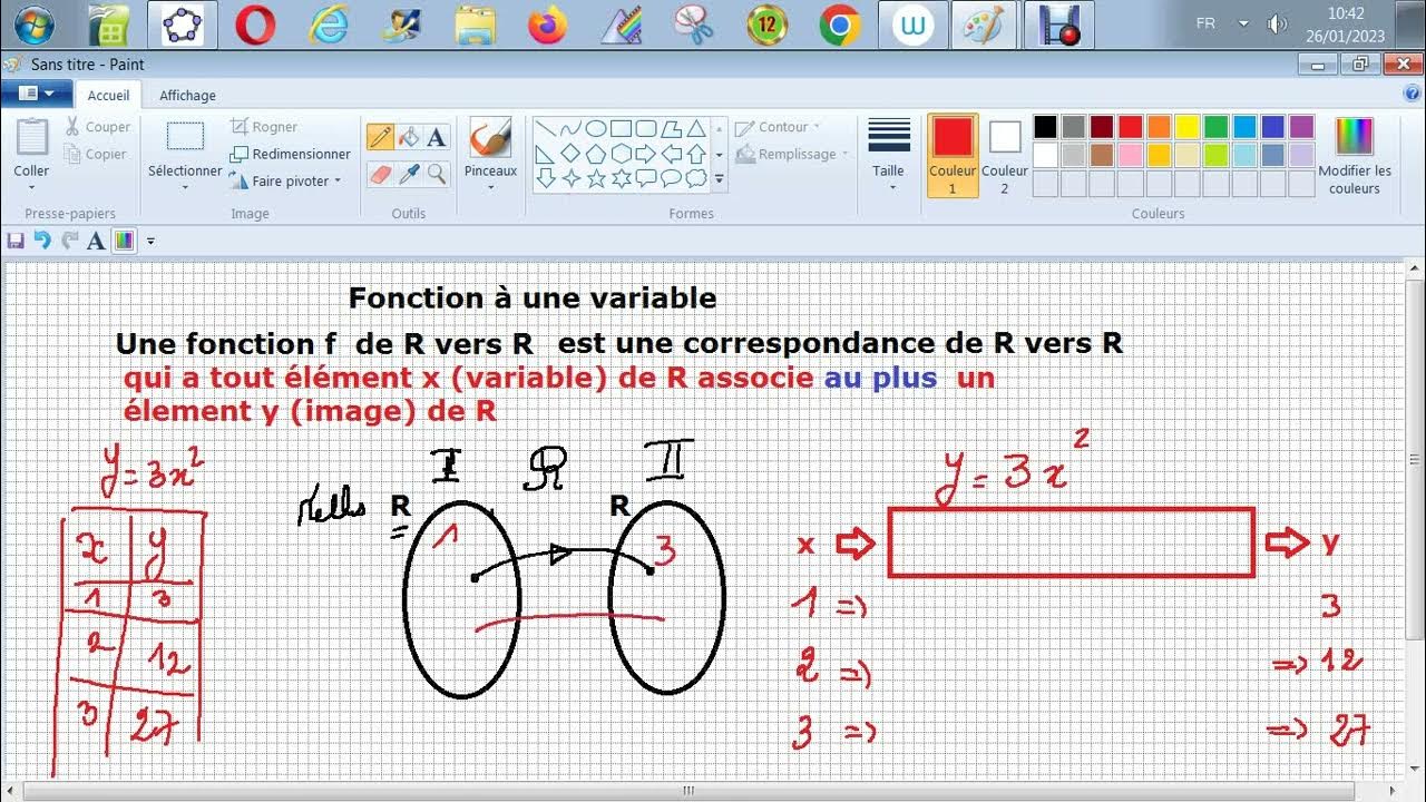 Fonctions à plusieurs variables - Fonction domaine et graphe - YouTube