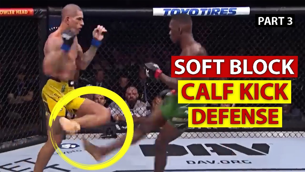 Calf kick defense. Soft block from Alex Pereira. Best defense from calf ...