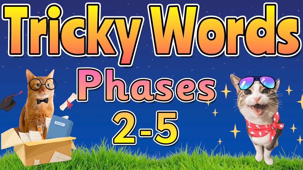 TRICKY WORDS | Tricky Words All Phases | Miss Ellis #trickywords # ...
