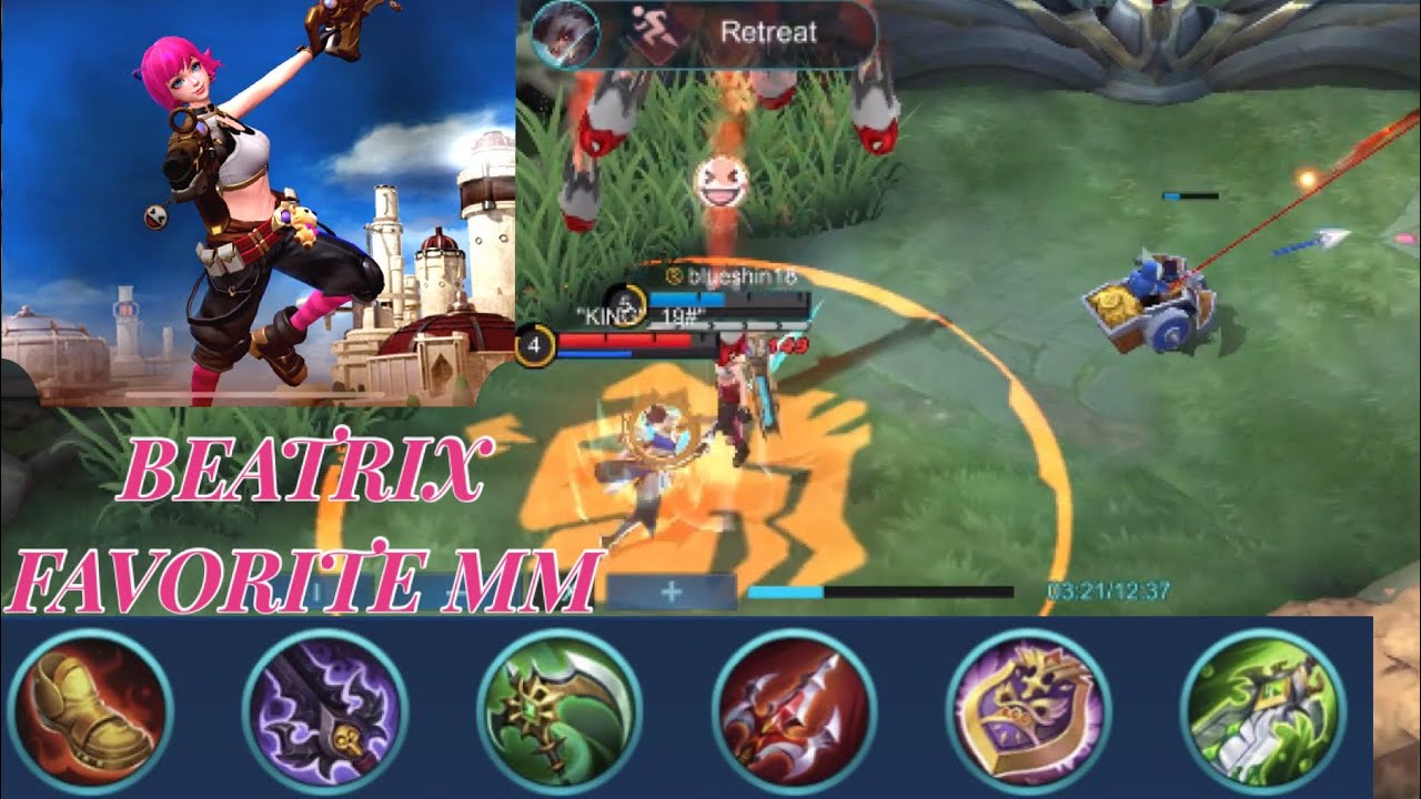 BEATRIX - NEW FAVORITE MM (EASY GUN USED) MVP #MobileLegends #MLBB # ...