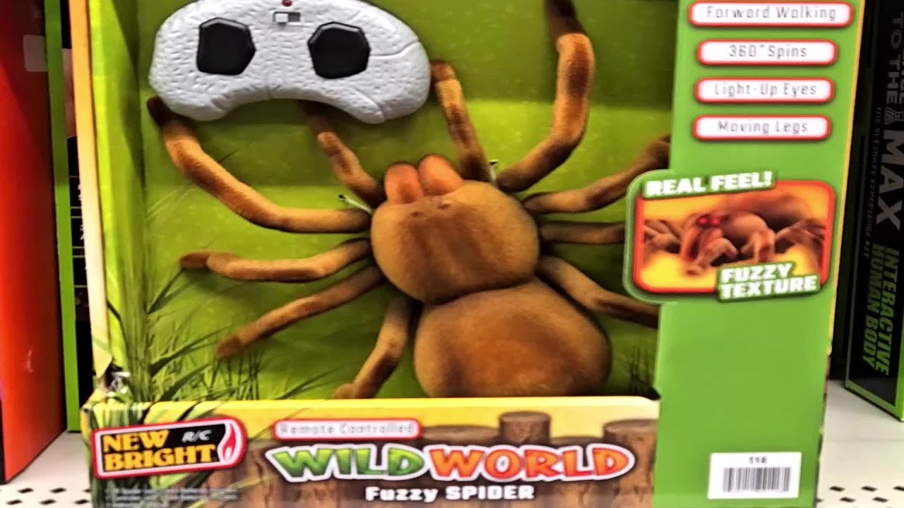NEW BRIGHT RC WILD WORLD FUZZY SPIDER Shop with us at Walmart!!! - YouTube