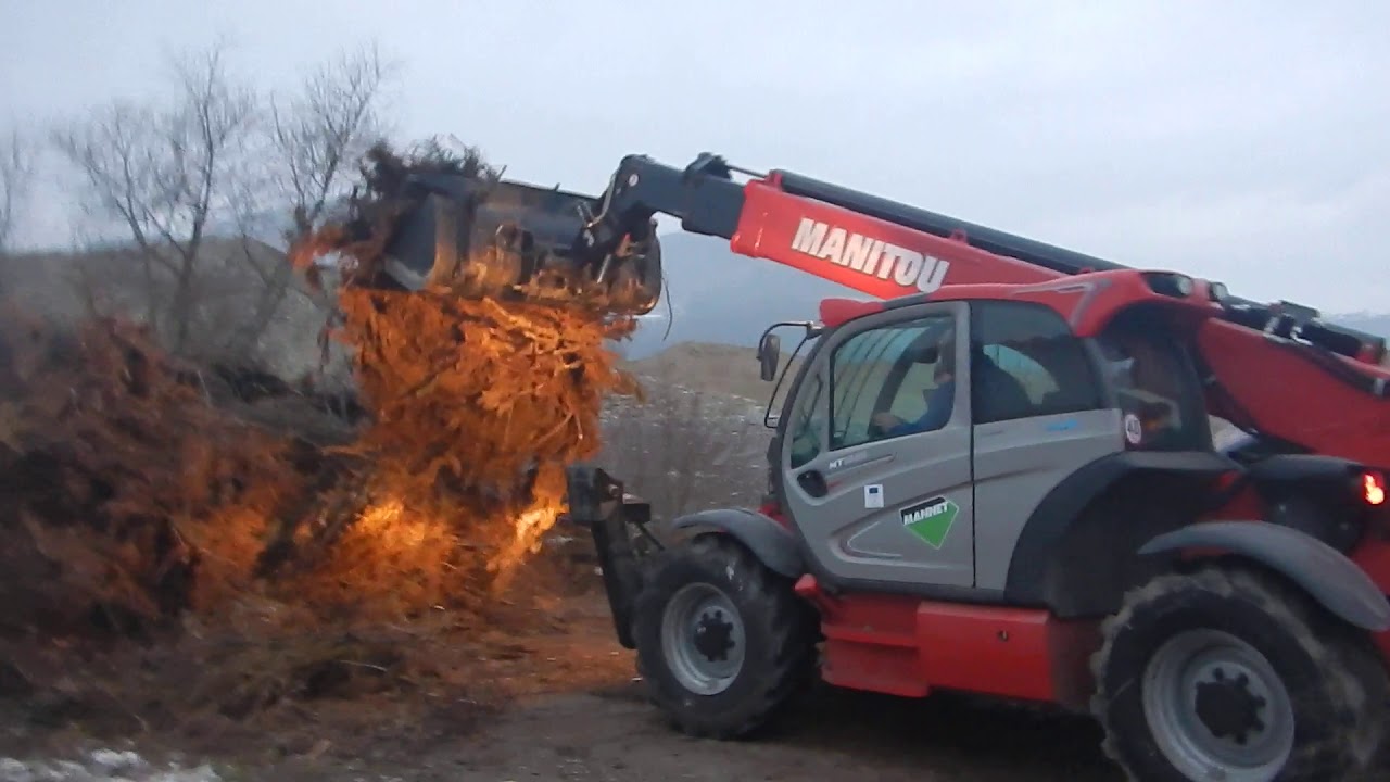 Manitou MT 1440 multifunction grab bucket, TANA 440D - YouTube