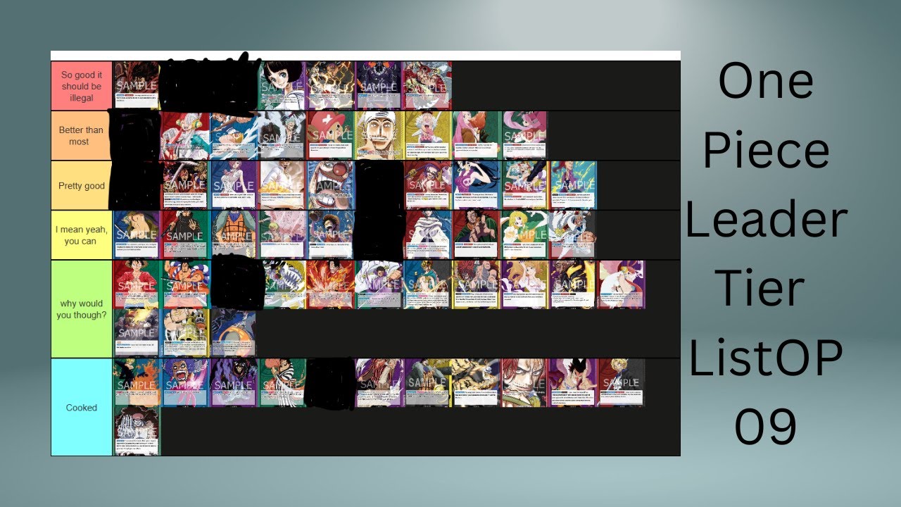 OP09 Tier List! What we believe are the best decks! - YouTube
