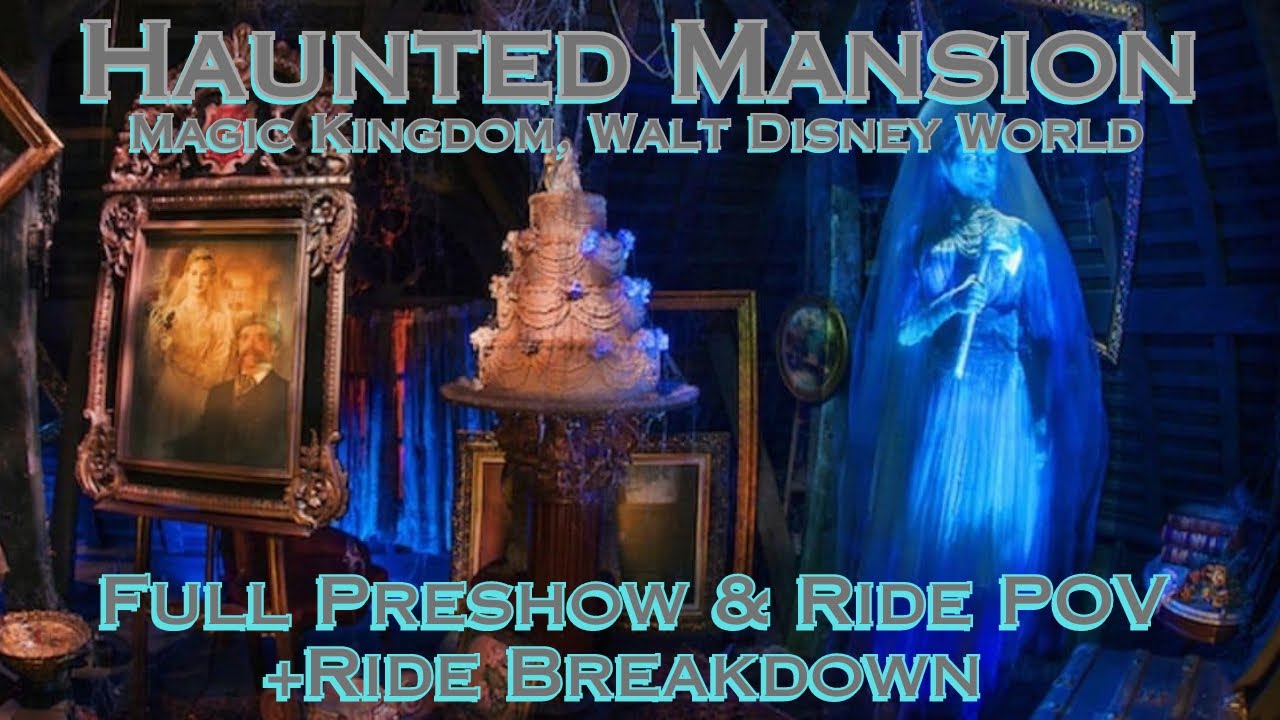 Haunted Mansion Full Pre-show & Ride POV + Ride Breakdown | Magic ...