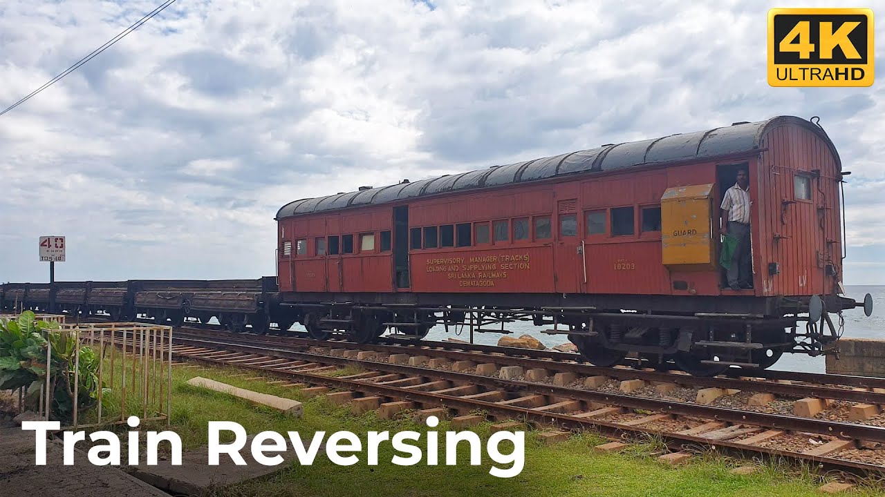 Train Reversing in Sri Lanka - Amazing Moment filmed in 4K - YouTube
