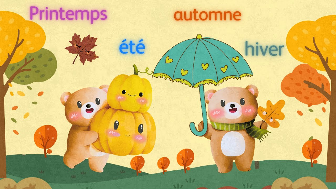 La chanson des 4 saisons | The Seasons Song in French / Learn French ...