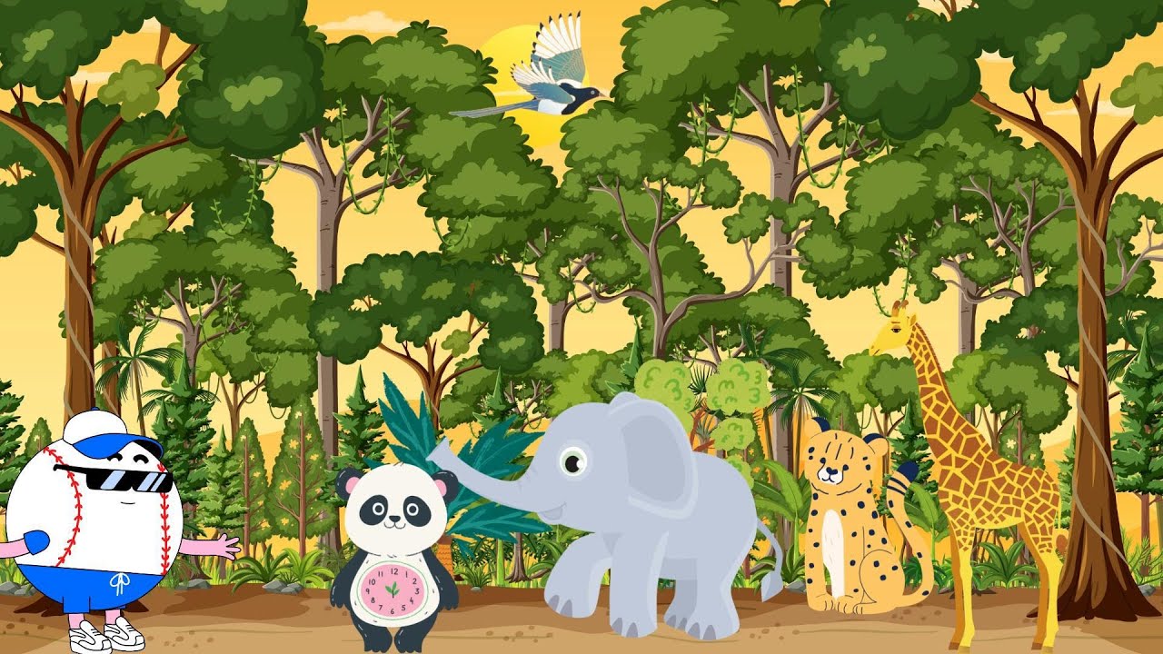 Children's preschool fun animal cognition animation! - YouTube