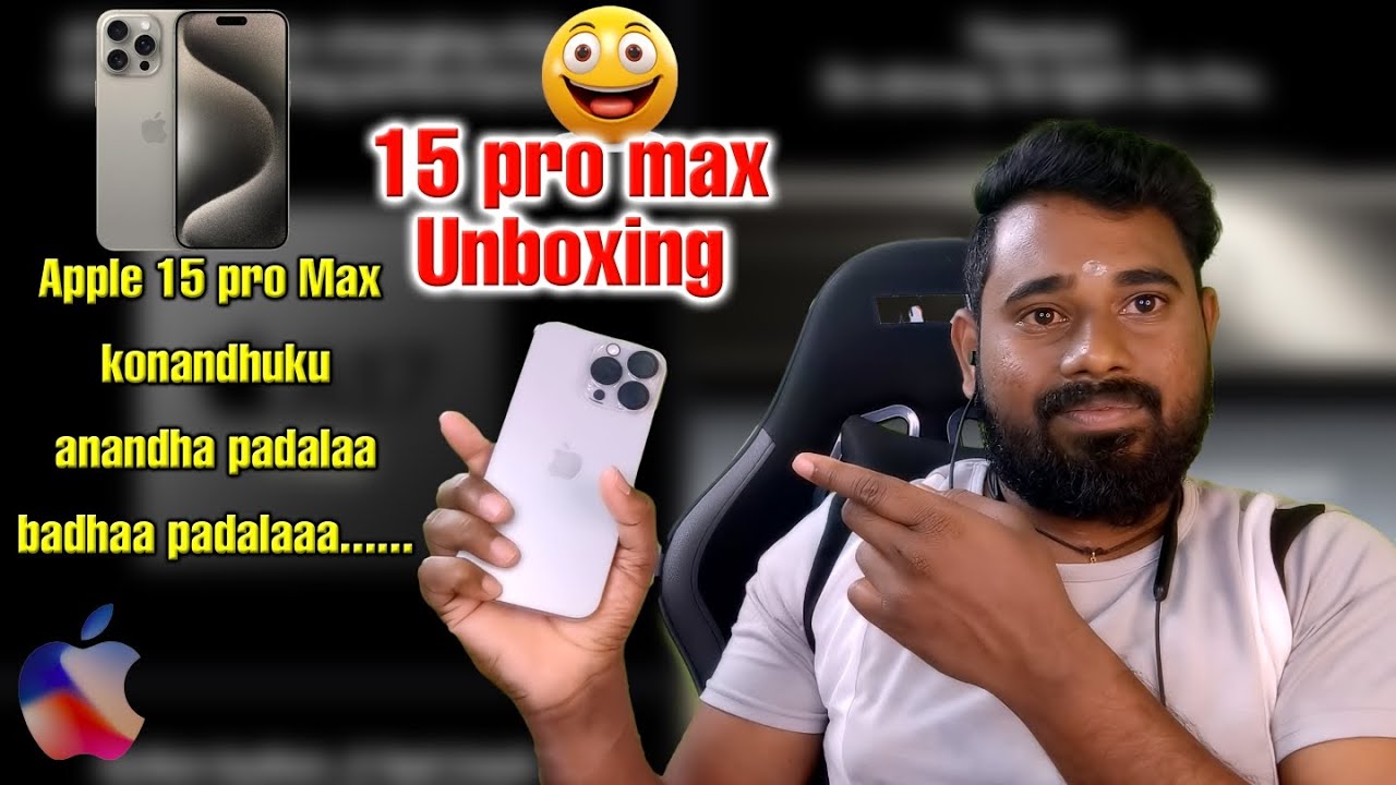 15 Pro Max 😅 unboxing | Naa 13 Pro Max Em Ayindhi 😞|Apple 🍎 Naa Batta 😡 ...